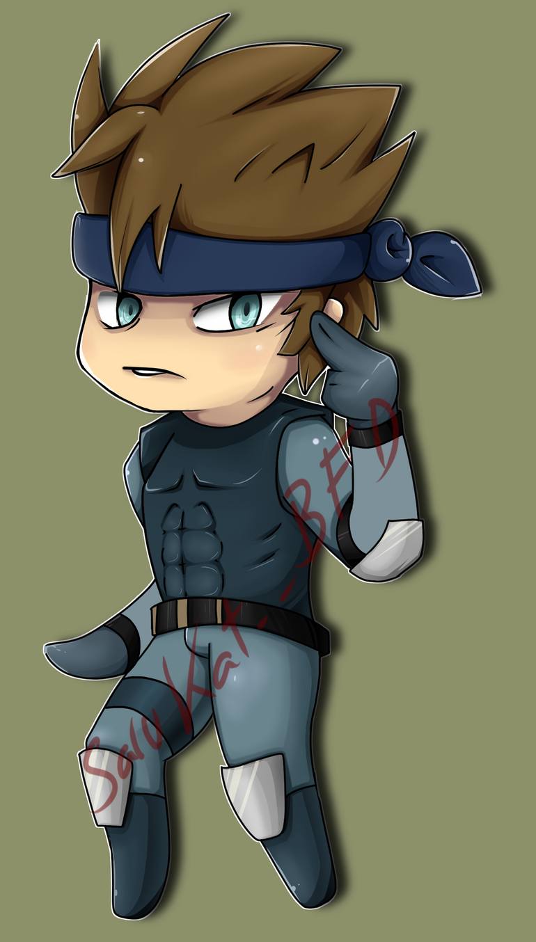 Solid Snake (Metal Gear Solid) - COMMISSION Drawing by Sara Reyes ...