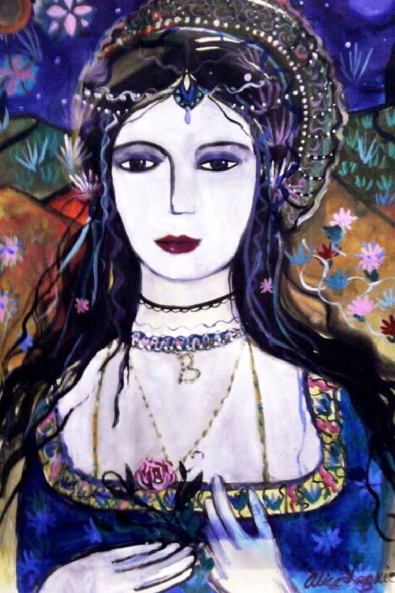 Anne Boleyn 3 Painting by Alice Lenkiewicz | Saatchi Art