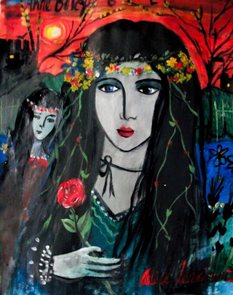 Anne Boleyn 6 Painting by Alice Lenkiewicz | Saatchi Art