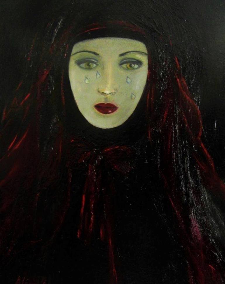 Red Riding Hood Painting by Alice Lenkiewicz | Saatchi Art
