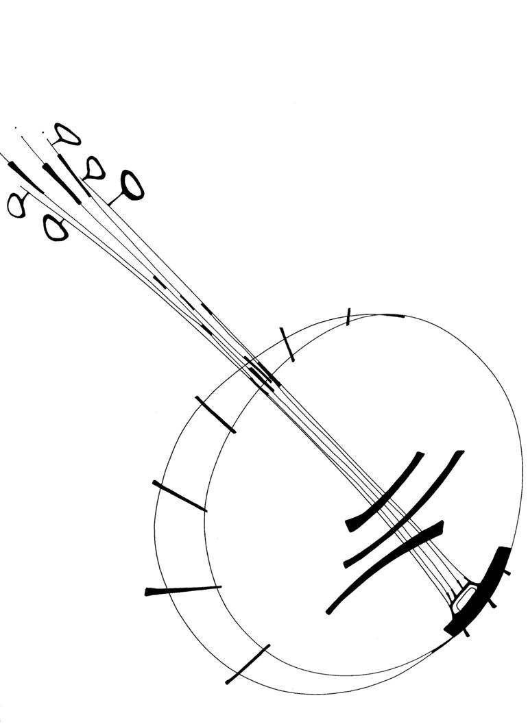 banjo Drawing by KIRKOV IKURA STUDIO | Saatchi Art