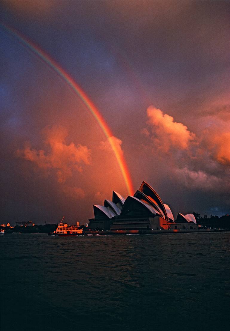 Rainbow over Sydney Opera House Photography by Mark Osborne Burns ...
