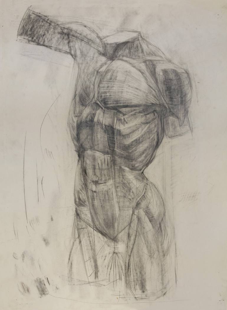 Torso Drawing by R L Group | Saatchi Art
