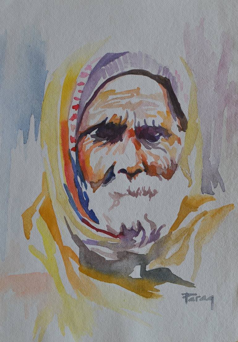 Sadhu at Kumbh Mela Painting by Parag Pendharkar Art | Saatchi Art