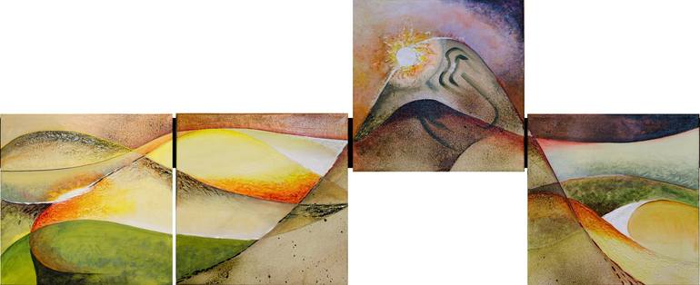 Into the Desert He went to Pray Painting by Dawson Lapsley | Saatchi Art