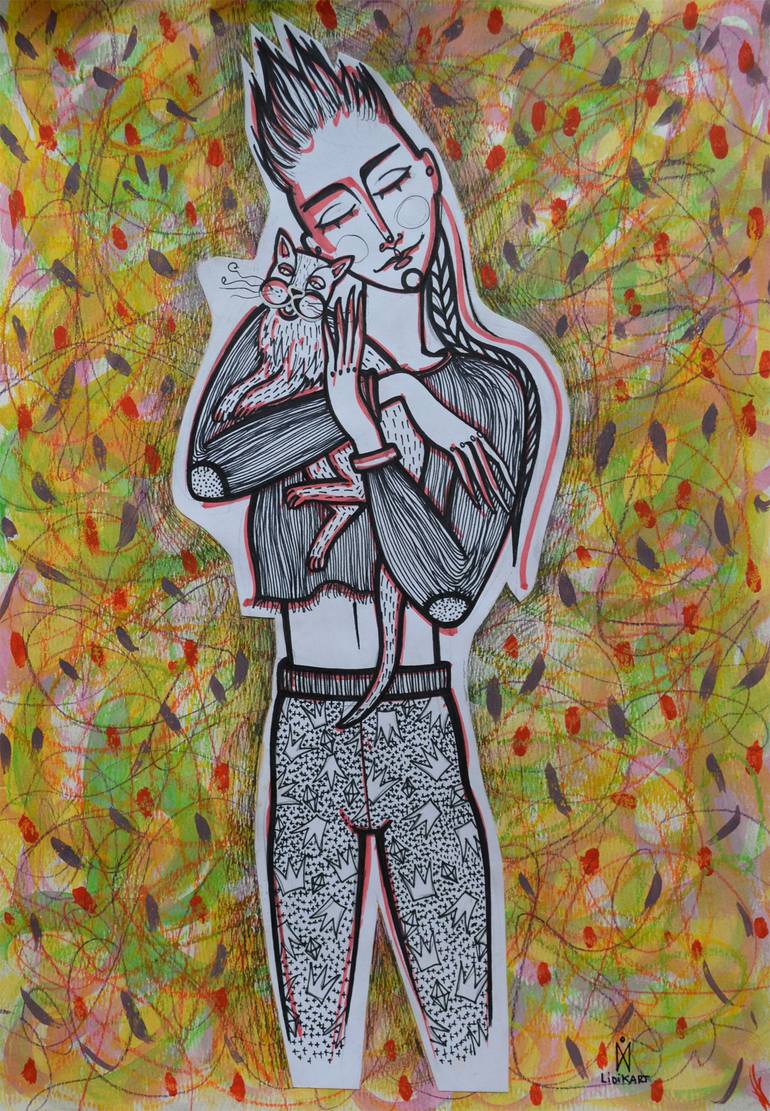 Love energy Drawing by Lida Matviyenko | Saatchi Art