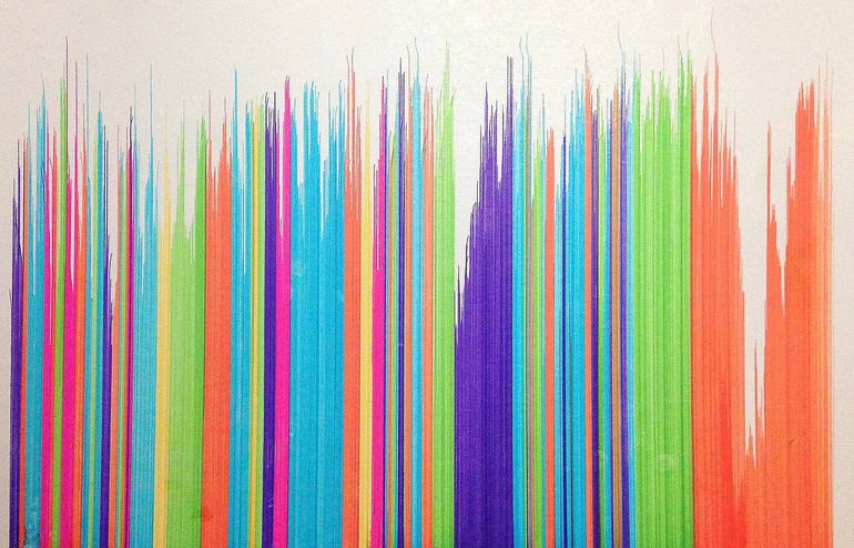 Colored Lines Drawing by Eda Oslu | Saatchi Art