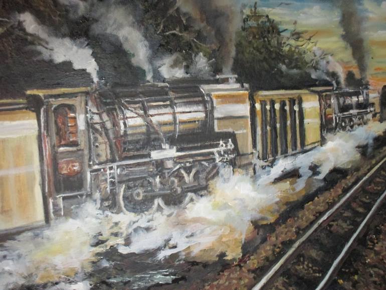 Trans karoo Express Painting by saatchiart com bitter FRANS BOTHA ...