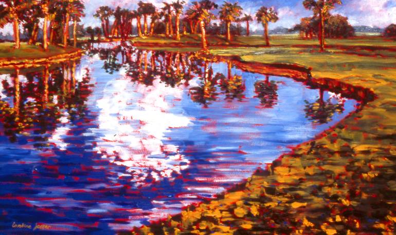 Red Rhyme Painting by Caroline Jasper | Saatchi Art