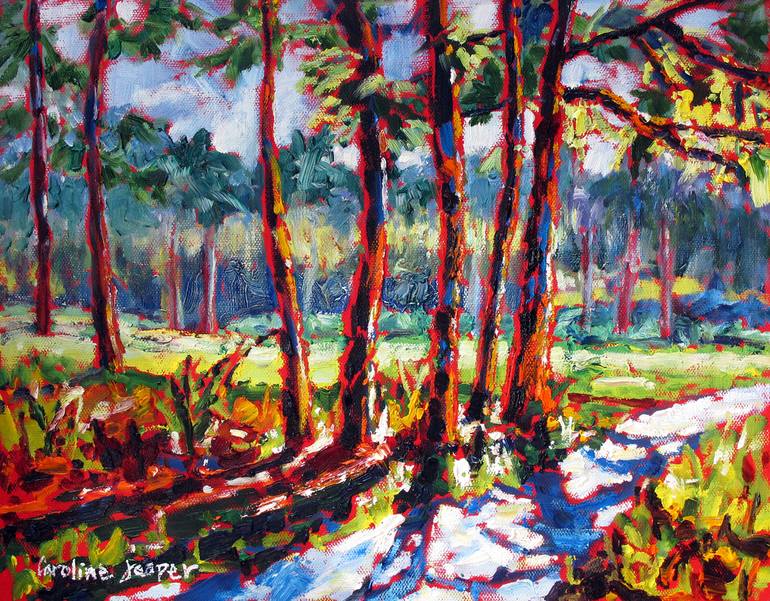 Shadow Walk Painting by Caroline Jasper | Saatchi Art