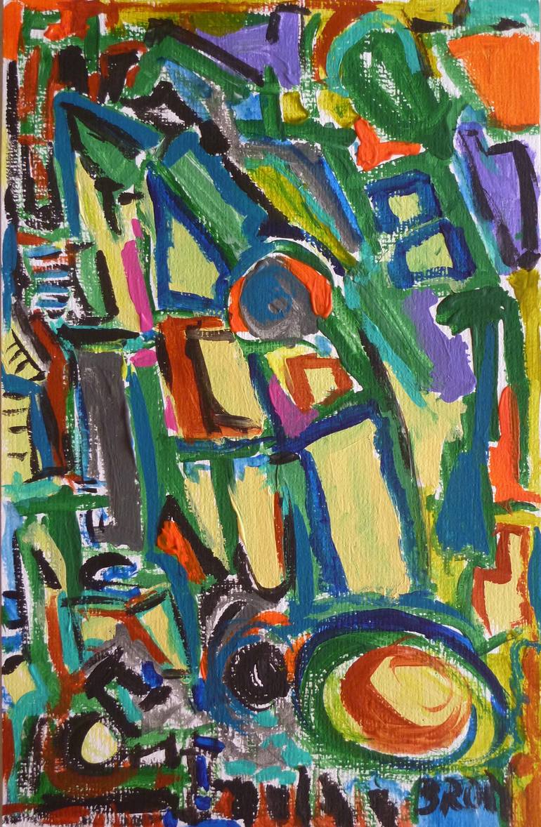 Jade Painting by Celine Bron | Saatchi Art