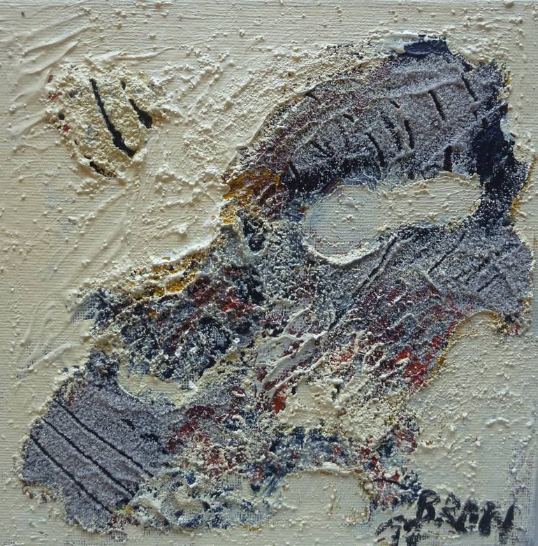 Relief abstrait2 Painting by Celine Bron | Saatchi Art