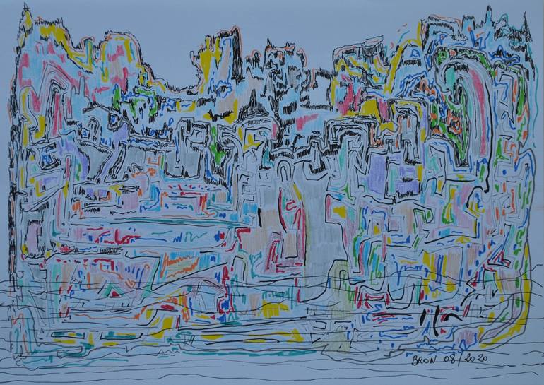 String landscape Drawing by Celine Bron | Saatchi Art