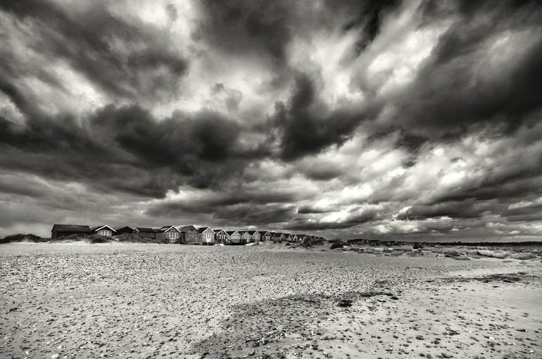 Beach huts Photography by Bernard Webb | Saatchi Art