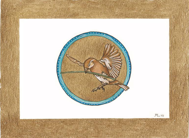 Der Spatz von Ulm Drawing by Astrid Lang | Saatchi Art