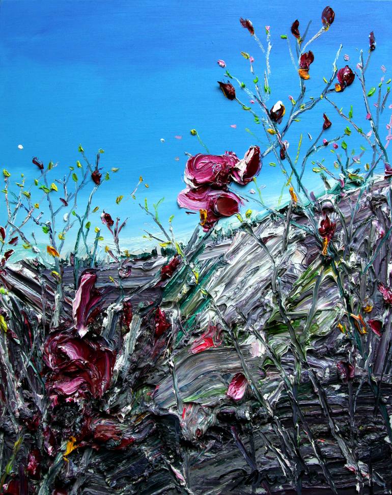 image-spring(azalea) Painting by GyoBeom An | Saatchi Art