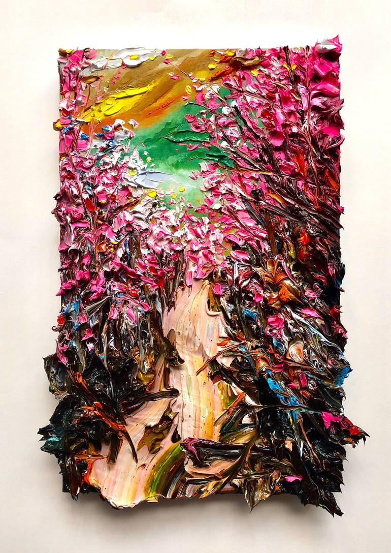 image-The flower way(azalea) Painting by Gyobeom An | Saatchi Art