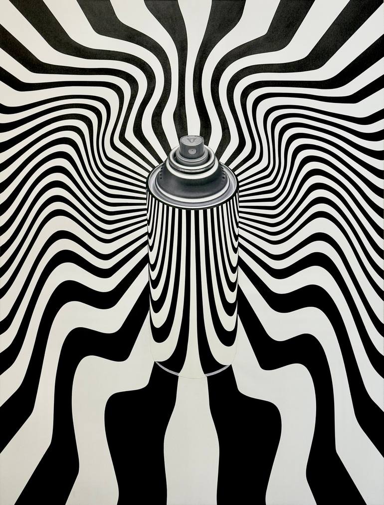 Spray Can mixed media on canvas Painting by Ivan Butorac | Saatchi Art