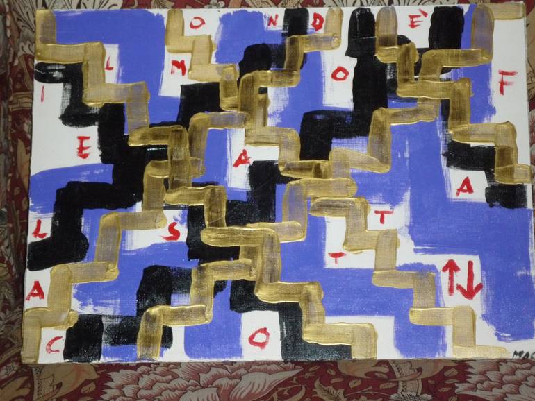 il mondo è fatto a scale - the world is made at stairs Painting by ...