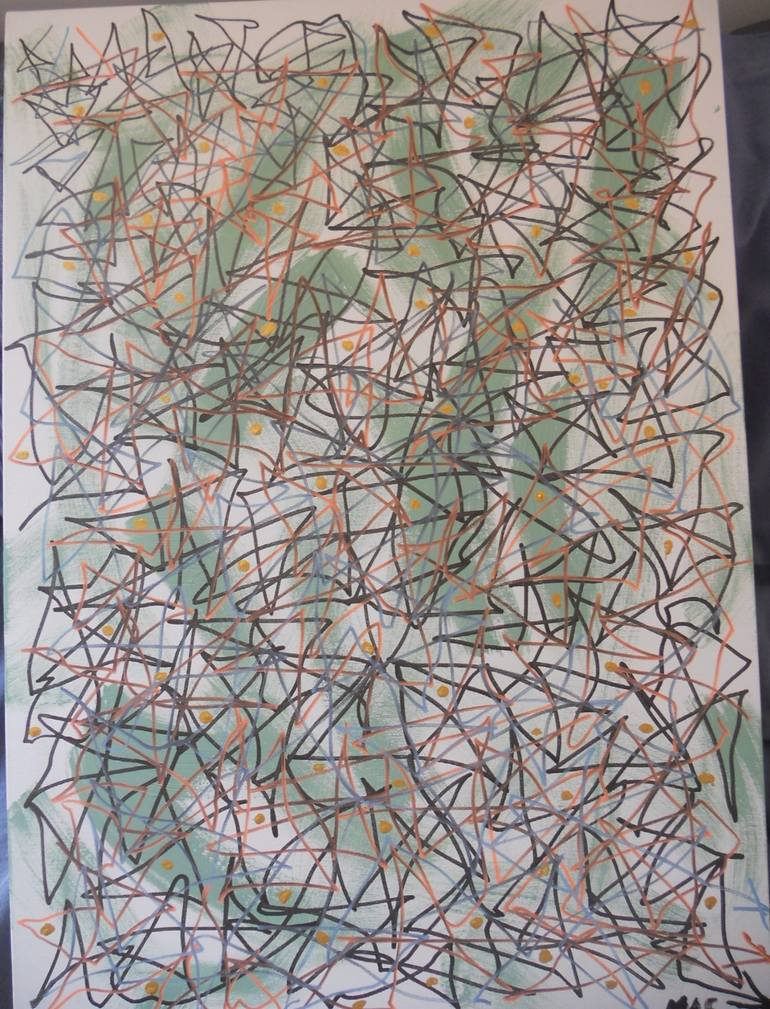 punto e virgola - semi-colon Painting by Marco Antonio Curti | Saatchi Art