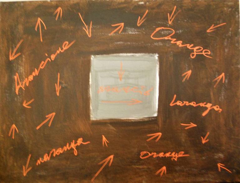 Arancione - Orange Painting by Marco Antonio Curti | Saatchi Art