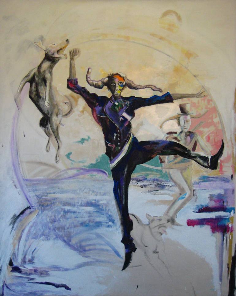 the Laurelled Leap Painting by Artist Randall Yarbrough | Saatchi Art