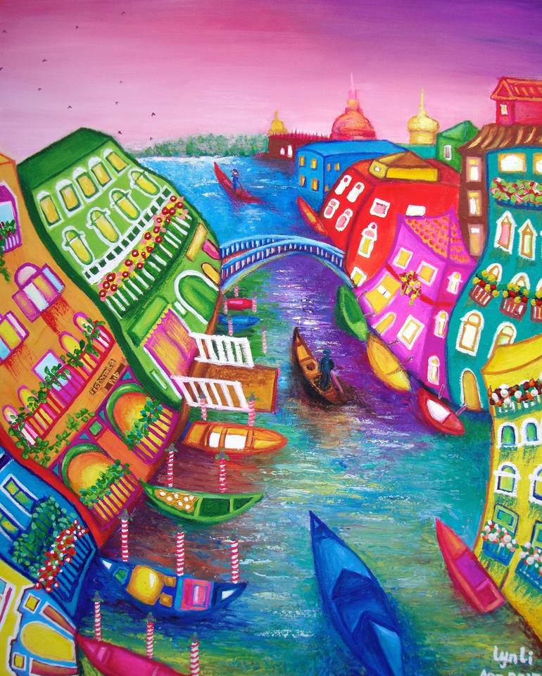 Venice(SOLD) Painting by Lyn Li | Saatchi Art