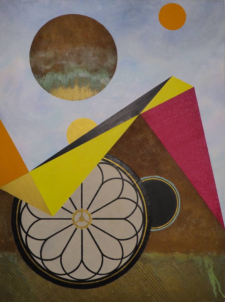 Fracture #2 Gold Painting by Dash Kossmann | Saatchi Art