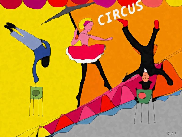 CIRCUS 2 Drawing by inacio zatz | Saatchi Art