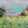 Villa Torlonia from street Painting by Davide Rodoquino | Saatchi Art ...