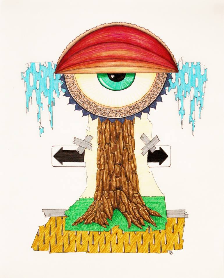 Tree of Whoa! Drawing by Dan Donaldson | Saatchi Art