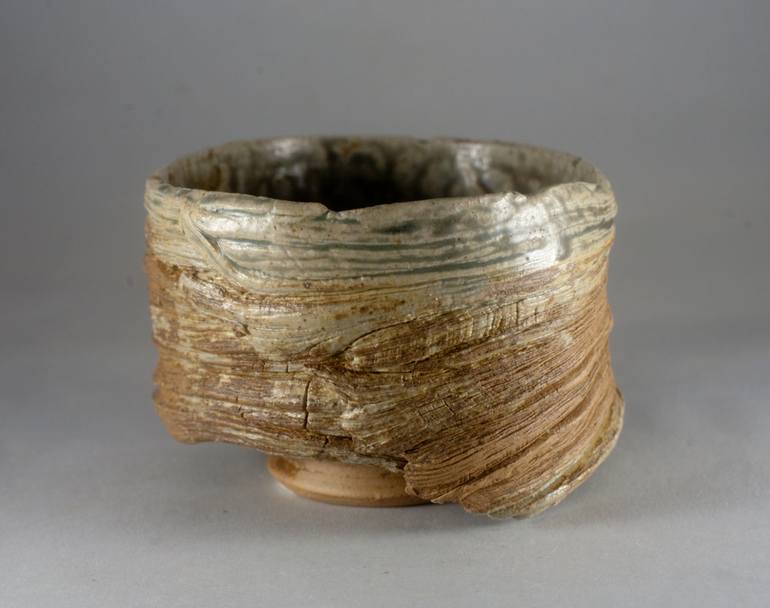 Wood fired Ash Glazed Handbuilt Chawan Lava Sculpture by Paul Fryman ...