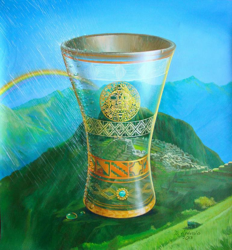 Kero Inka Painting by Luis Daniel Arévalo | Saatchi Art