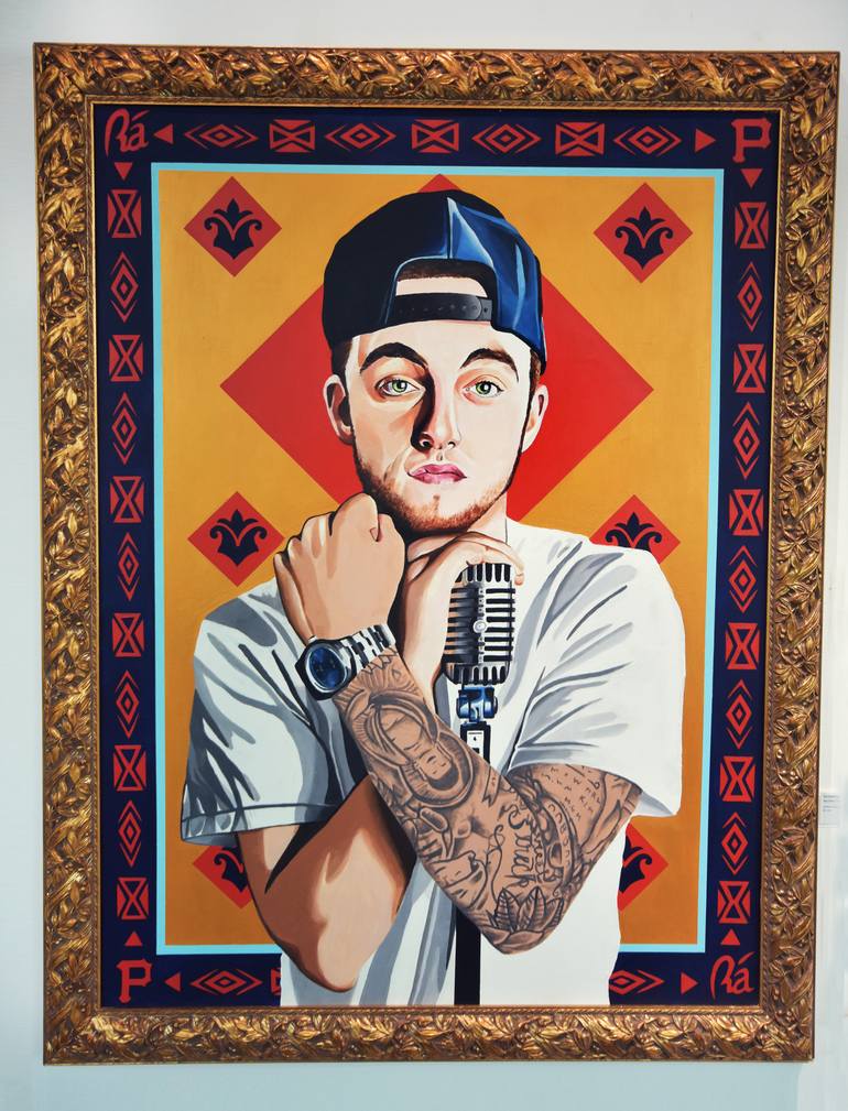 Mac Miller portrait Painting by Rá Paints | Saatchi Art