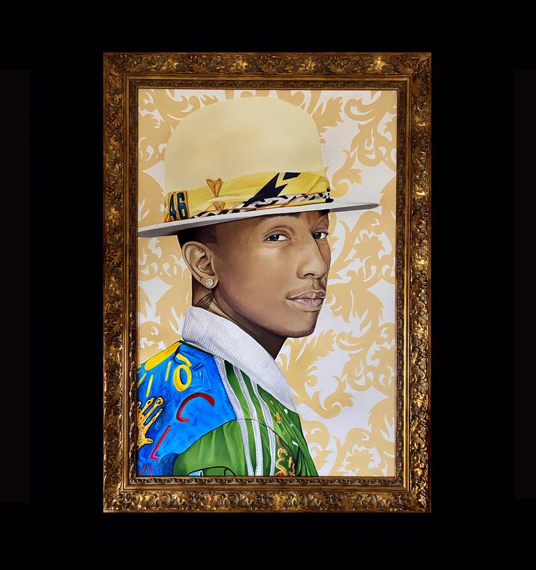 Pharrell Williams Portrait Painting Painting by Rá Paints | Saatchi Art