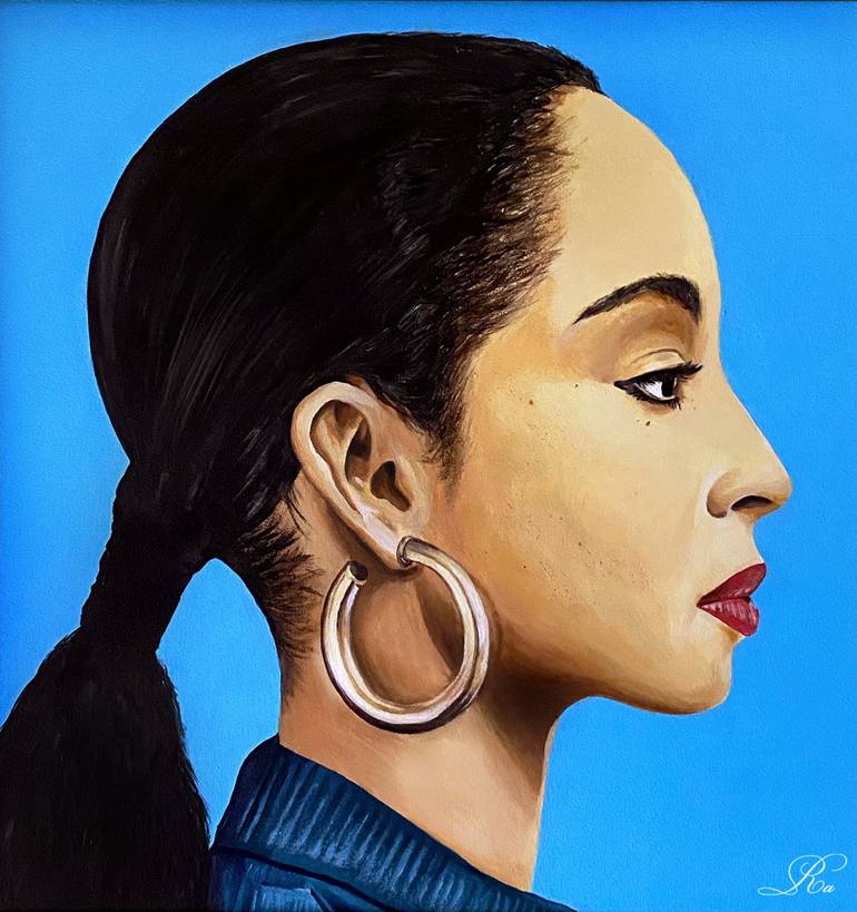 Sade Portrait Painting Painting by Rá Paints | Saatchi Art