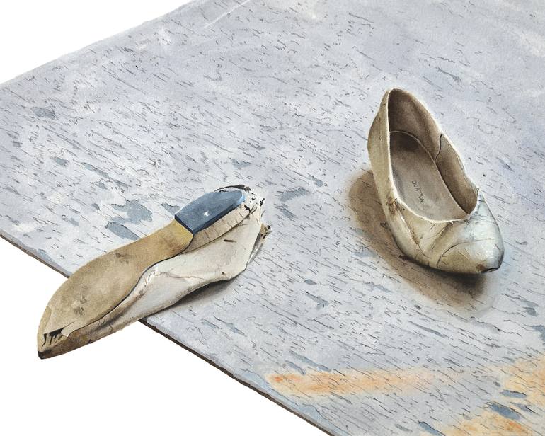 Lost Shoes Painting by Jason Webb | Saatchi Art