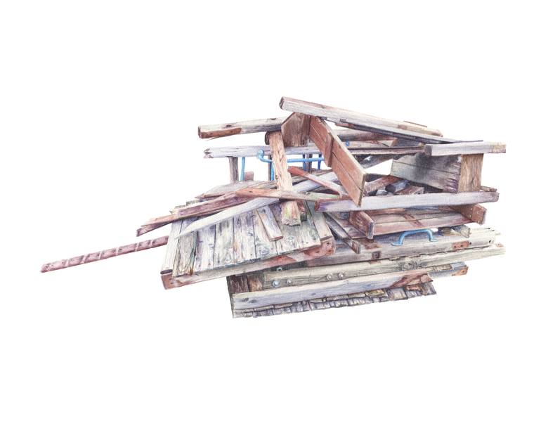 Discard Pile 57 Painting by Jason Webb | Saatchi Art