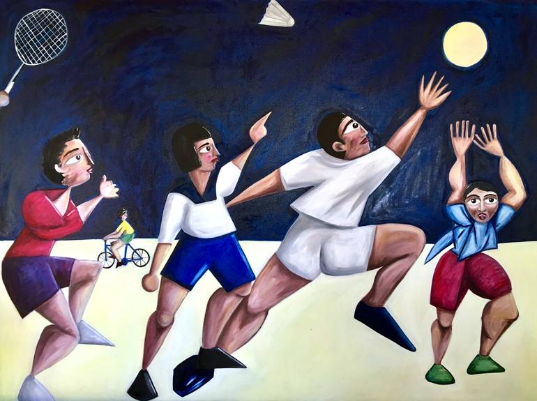 Children Painting by Nicolas Luna | Saatchi Art