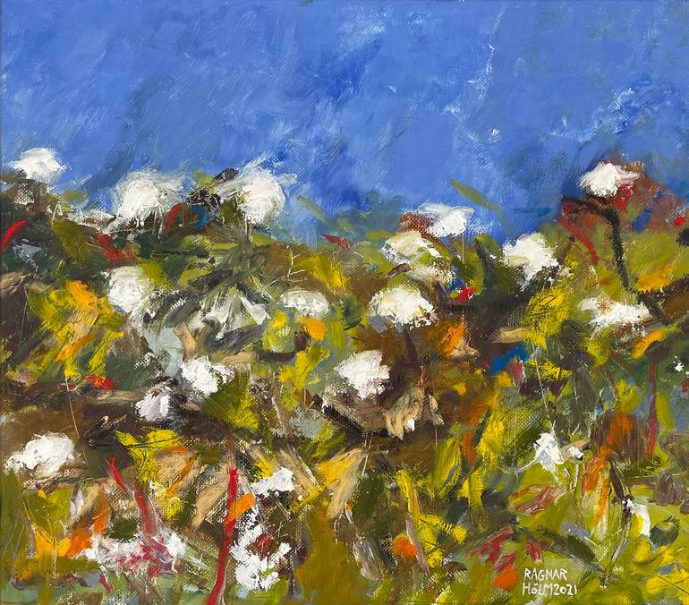 Cottonsedge Painting by Ragnar Hólm | Saatchi Art