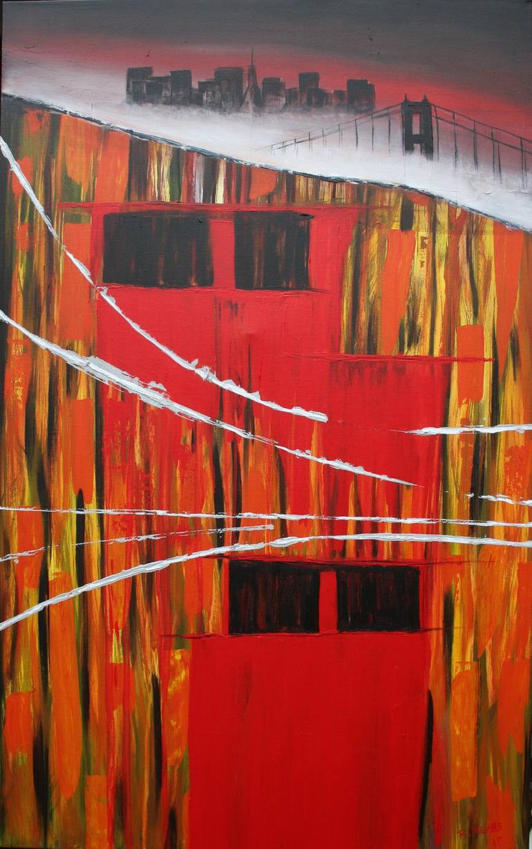 Golden Rush Painting by Richard Means | Saatchi Art