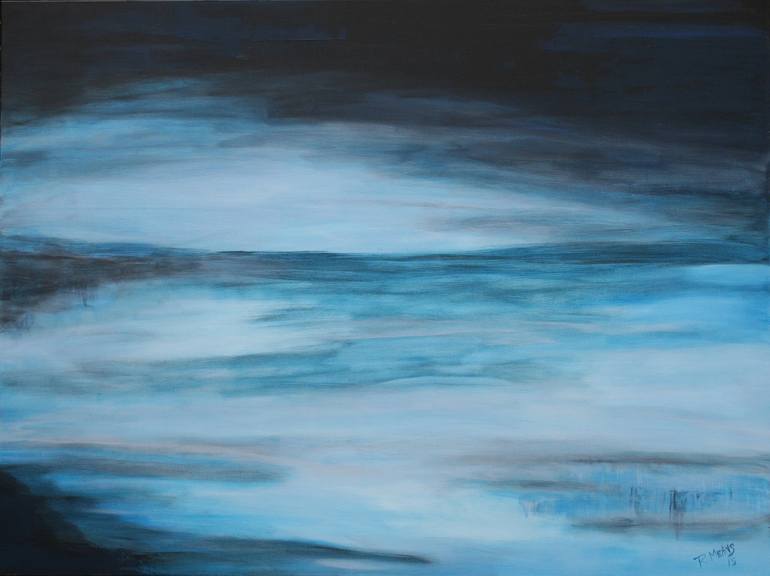 Blue Horizon Painting by Richard Means | Saatchi Art
