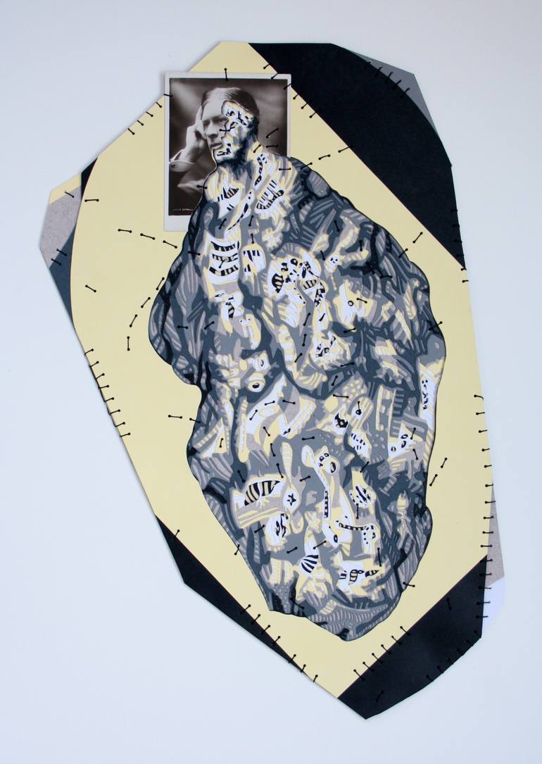 Homunculus (man) Collage by Tim A Shaw | Saatchi Art