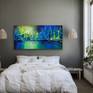 Blue reflections Painting by Preethi Mathialagan | Saatchi Art