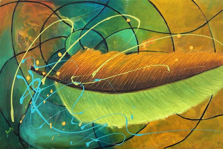 Rise to see Painting by Preethi Mathialagan | Saatchi Art