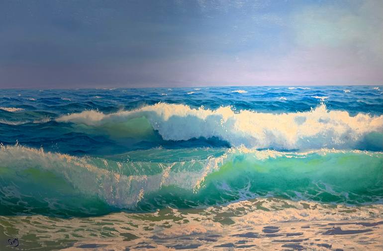 Wave 02 Painting by Garry Arzumanyan | Saatchi Art