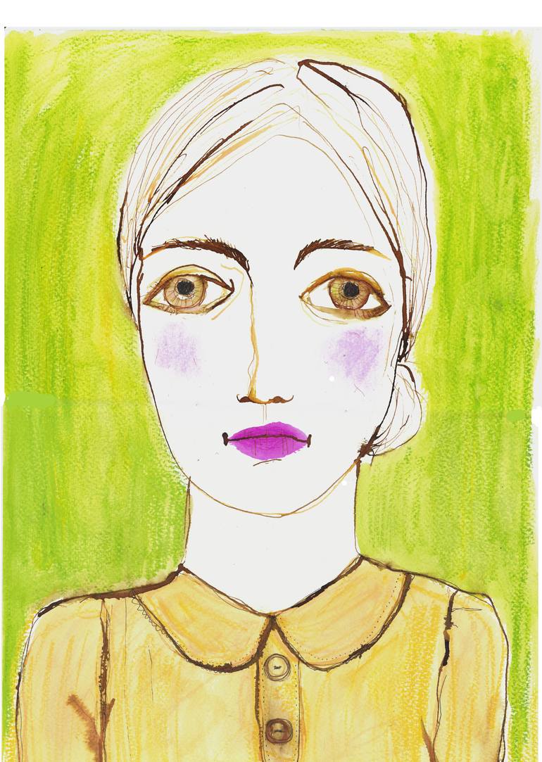 Brigitte Painting by Laura Bevan | Saatchi Art