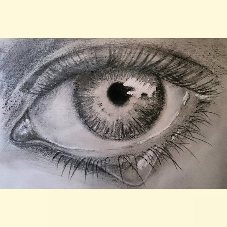 Tear Drawing by Unwana Ubeng | Saatchi Art