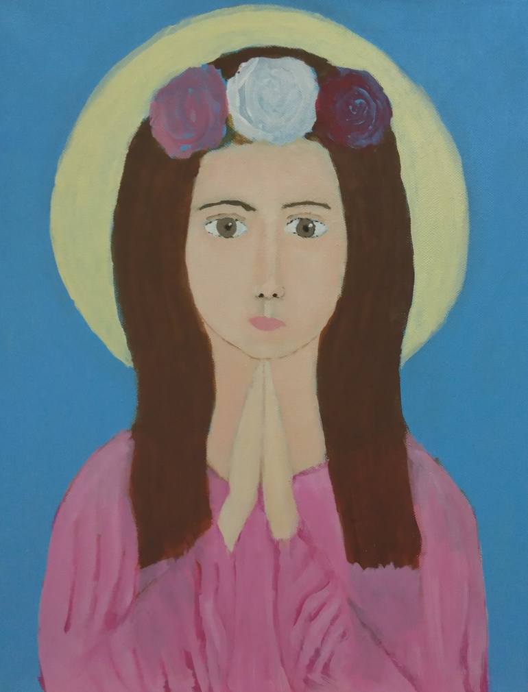 Santa Filomena Painting by Gabriel Flores | Saatchi Art