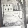 Yellow House Drawing by Paulina Swietliczko | Saatchi Art